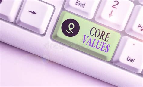 Conceptual Hand Writing Showing Core Values Business Photo Text The