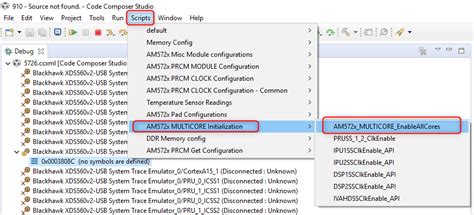 CCS AM5726 Not Able To Connect To Target Problem With DSP And Cortex M4 Cores But Can Connect