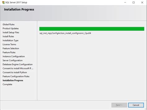 Sql Server 2017 Stand Alone Stuck Stack Overflow