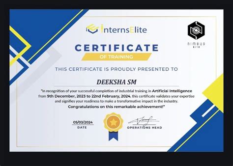 Deeksha S M On Linkedin Internselite Interships Ai