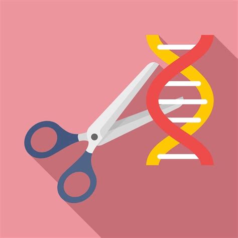 Premium Vector Cutted Dna Molecule Icon Flat Illustration Of Cutted Dna Molecule Vector Icon