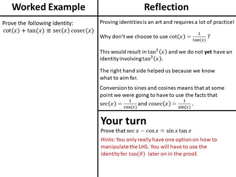 Identities With Reciprocal Trigonometric Functions Supercharged Berwickmaths