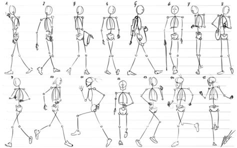 Simplified Human Body Proportions Poses Movement By Podkowa97 On Deviantart Human Body