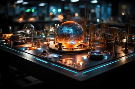 Premium Ai Image Futuristic Laboratory Of Quantum Ml With Constantly