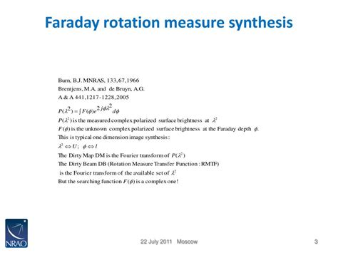 Ppt Faraday Rotation Measure Synthesis In Aips The New Task Fars Powerpoint Presentation Id