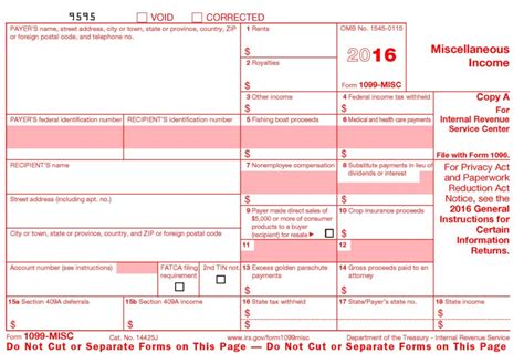 2016 Printable 1099 Form 2026 Printable Templates
