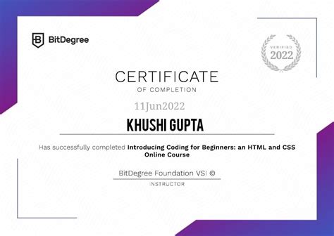 Khushi Gupta On Linkedin Hi All I Have Successfully Completed The Html And Css Course