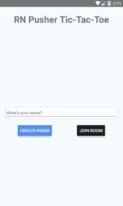 Creating A Tic Tac Toe App With React Native And Pusher Pusher Blog