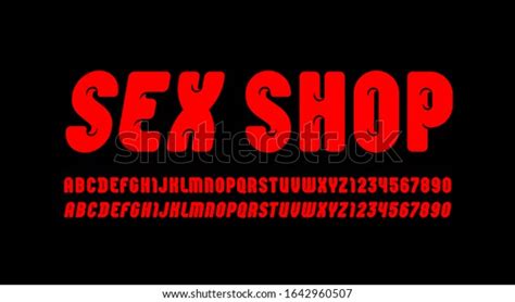 Sexy Bold Font Trendy Beautiful Alphabet Stock Vector Royalty Free Shutterstock