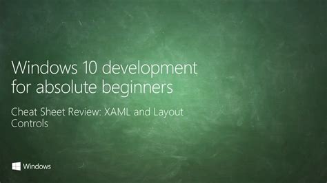 Uwp 010 速查表檢閱：xaml 和版面配置控制項 Microsoft Learn
