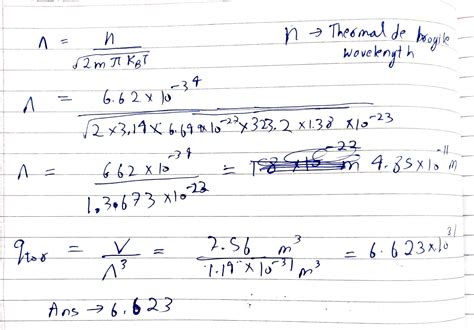 Solved 3 1 Point Calculate The Translational Partition Function Of A