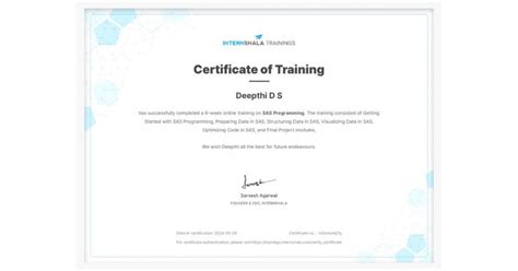 Deepthi Dandu Surender On Linkedin Successfully Completed The Sas