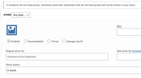 How To Bulk Edit Variation Prices In Woocommerce Setary