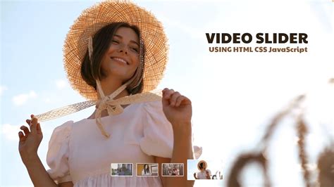 Video Slider Using Html Css Javascript Youtube