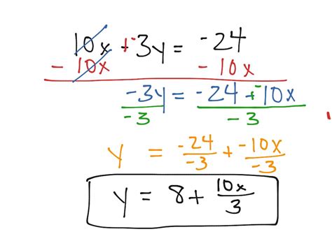 Rewriting Equations And Formulas Math Algebra Solving Equations 8th Grade Math Showme