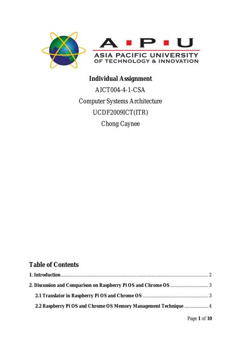 Raspberry Pi Operating System Computer System Architecture Aict004 4 1 Csa Computer