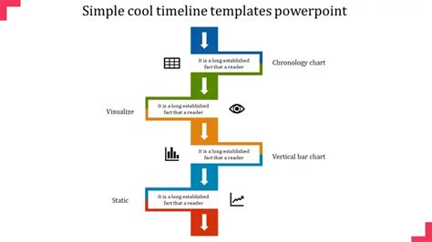 Simple Cool Timeline Templates PowerPoint In Zig Zag Shape Powerpoint Timeline Templates