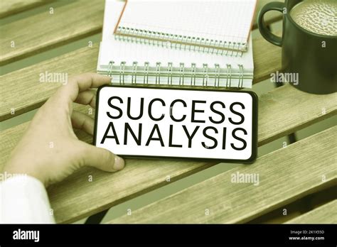 Text Sign Showing Success Analysiscreating Graph To Determine Increase In Sales Or Profits