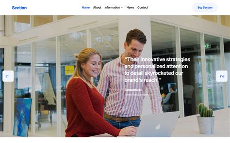 Section SaaS HTML5 Responsive Website Template
