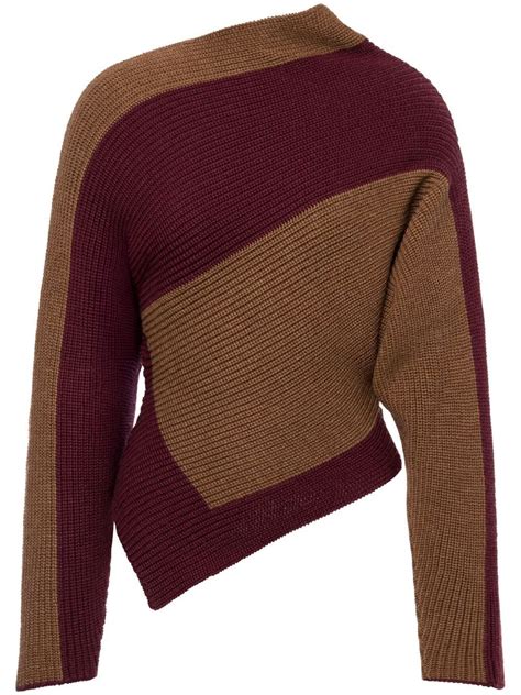 Designer Knitted Sweaters For Women Vネックセーター エンブロイダリー タートルネックセーター