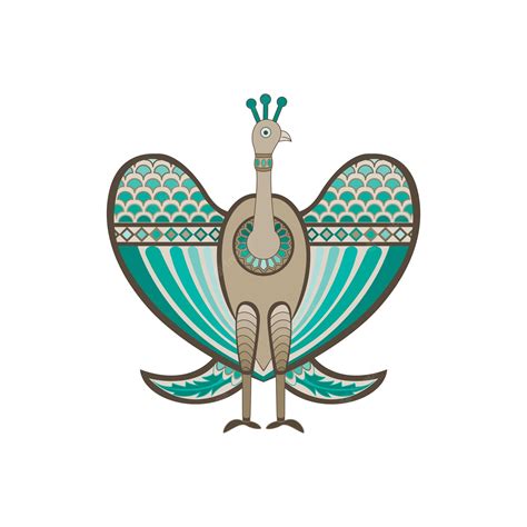 Premium Vector Peacock Illustration In Flat Design