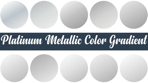 Platinum Metallic Color Gradient 46942786 Vector Art At Vecteezy