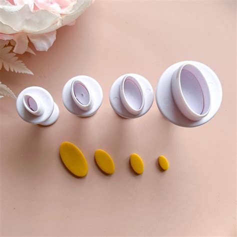Oval Push Cutter Set 4 Pcs Kit And Co