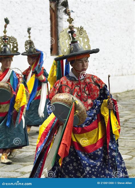 Bhutan Paro Tsechu Buddhist Festival Editorial Image Image Of