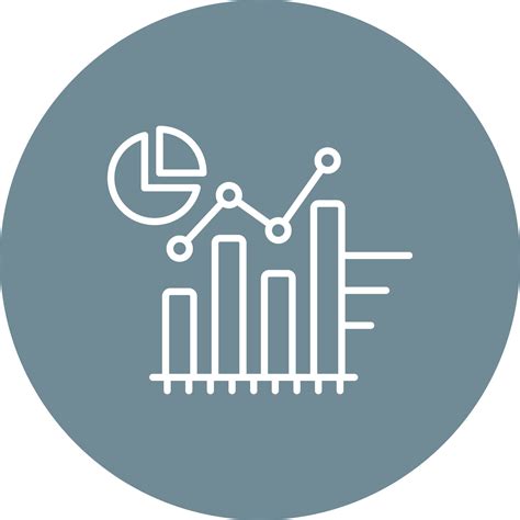 Statistical Analysis Line Circle Background Icon 17695404 Vector Art At
