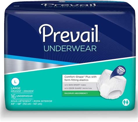 Prevail Maximum Absorbency Underwear Large Pack Of 16