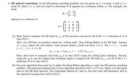 5 2d Pattern Matching In The 2d Pattern Matching