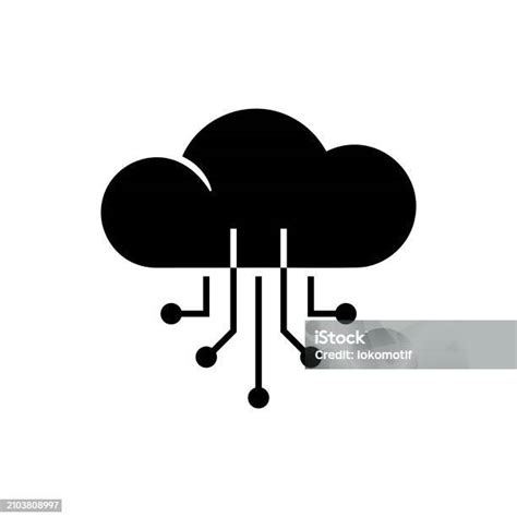 클라우드 기술 솔리드 아이콘입니다 이 플랫 아이콘은 인포그래픽 웹 디자인 모바일 앱 Ui Ux 및 Gui 디자인에 적합합니다 검은색에 대한 스톡 벡터 아트 및 기타 이미지
