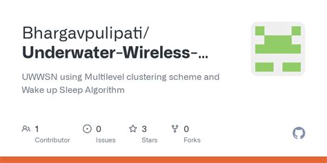 Github Bhargavpulipatiunderwater Wireless Sensor Network Uwwsn Using Multilevel Clustering