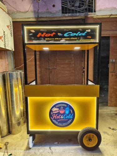 Red Stainless Steel Small Momos Cart Load Capacity 100 Kg At ₹ 35000 Piece In New Delhi