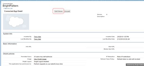 53sfdc Integration Guideclassicenablingsinglesign On Bright Pattern Documentation