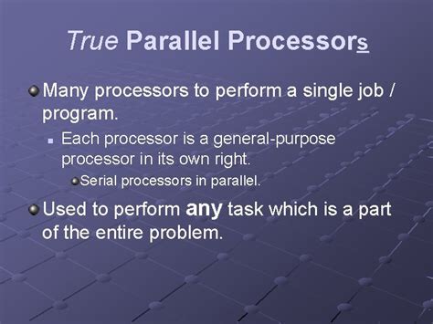 computer architecture and the fetchexecute cycle parallel processor