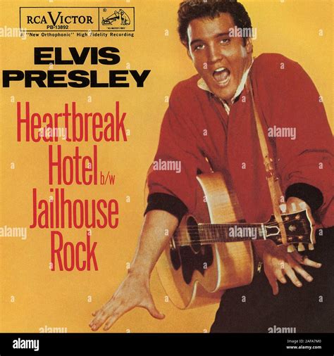 Elvis Presley Heartbreak Hotel B W Jailhouse Rock Vintage Vinyl