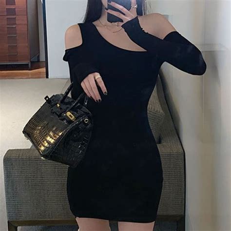 데일리나인 [무료배송]dnyne 몸매착시미니원피스 오프숄더 클럽파티복