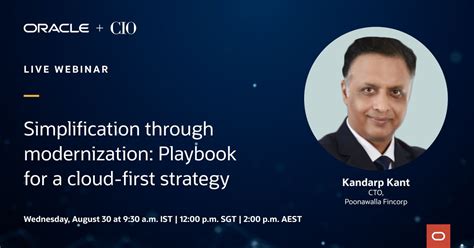 Prasanth Tarikoppad On Linkedin Register Cio Webinar