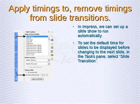 Advanced Presentations Slide Show Settings