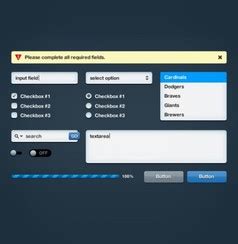 Full Clean User Interface Element Pack Free Vector FreeImages