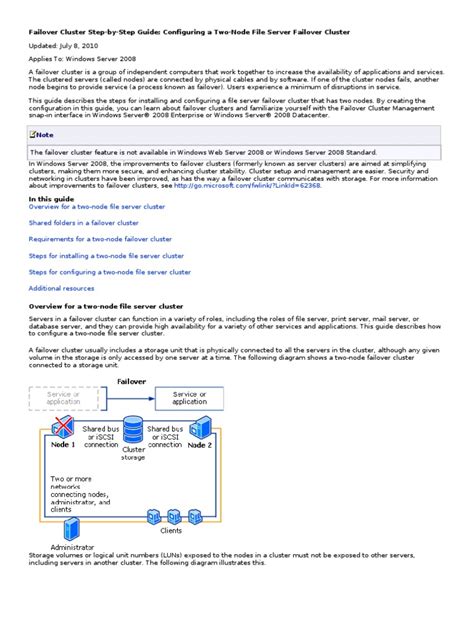 Pdf 2008 Win Create Failover Cluster Steps Dokumen Tips