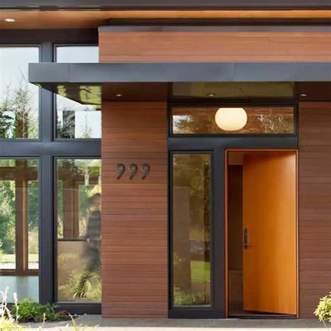 Badu Bg Черни номера на къщи Гланцови номера на къщи Акрилни модерни номера на пощенски кутии 3d