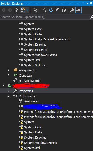 C The Reference Component Could Not Be Found Yellow Triangle