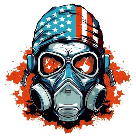 Masker Gas Vector Style Premium Ai Generated Image