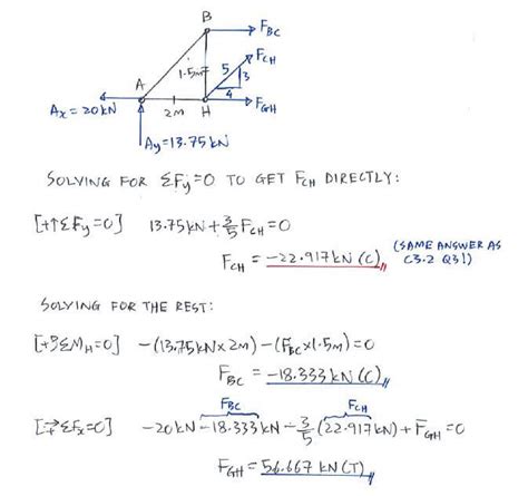 question 3 c3 3 method of sections statics