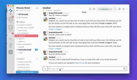 21 Ways To Use Slack Bots To Simplify Everyday Tasks Process Street