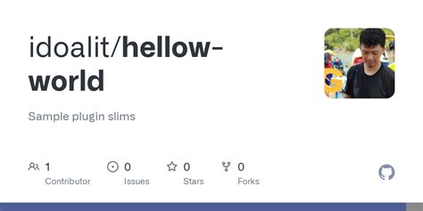 Github Idoalithellow World Sample Plugin Slims