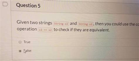 Solved Question 5 Given Two Strings String S1 And String S2