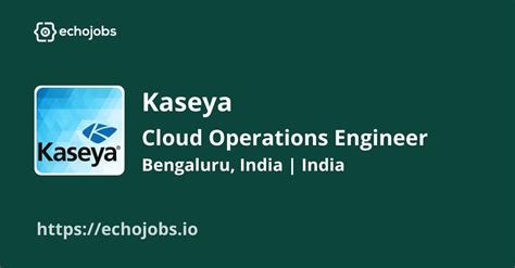 Kaseya Is Hiring Tech Leadcloud Operations Engineer Bengaluru India India R Bash Python